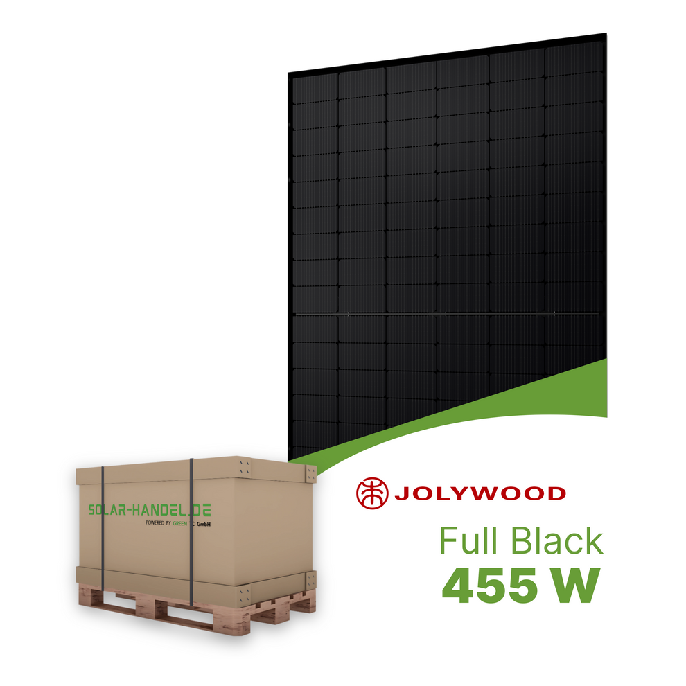 Jolywood 455W Bifazial Glas-Glas Full Black JW-HD96N-R2 - Palette (37 Stk.)